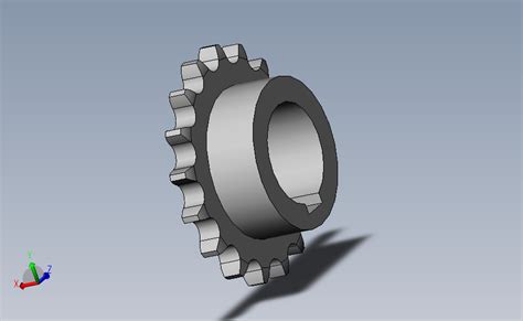 17链轮solidworks 2009模型图纸下载 懒石网