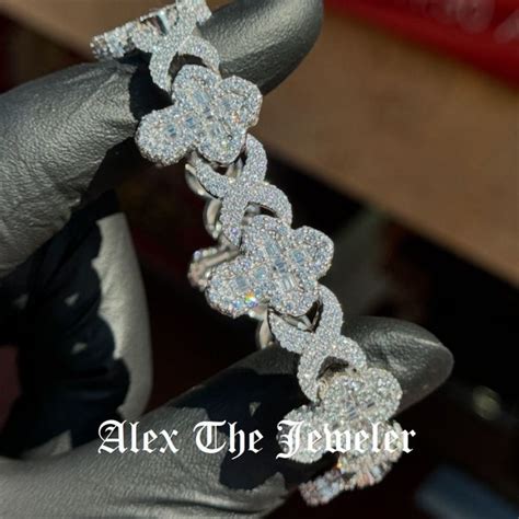 Moissanite Vvs Bracelet Men Etsy
