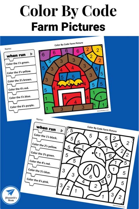 Color By Code Farm Pictures Jdaniel4s Mom