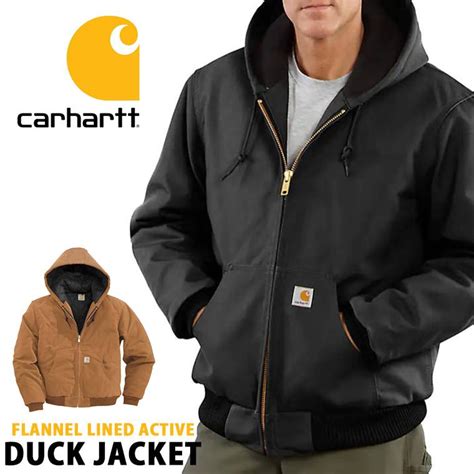 ジャケット カーハート carhartt J140 メンズ FIRM DUCK INSULATED FLANNEL LINED ACTIVE