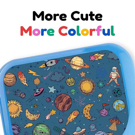 Cute Retainer Holder Case With Funny Cartoon Design Blue 1 Pack