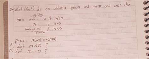 Solved Snow Thot F⇒ An Zn Aˉ∈zn Has A Multiplicative Inverse