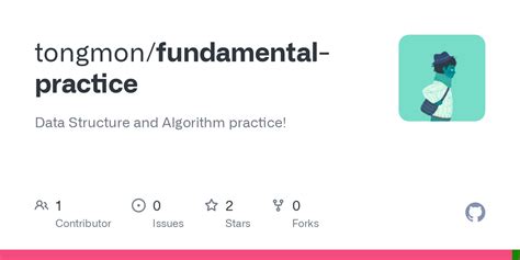 GitHub Tongmon Fundamental Practice Data Structure And Algorithm