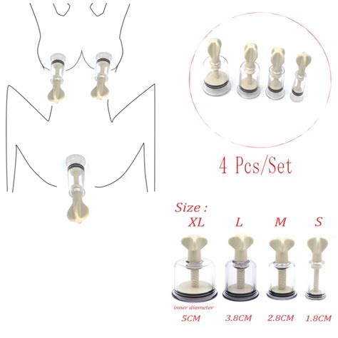 Succionador De Pezones De 4 Unidsset Estimulador Del Punto G
