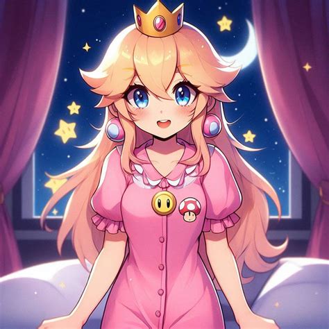Princess Peach In Her Pink Pajamas By Thepinkygurl2023 On Deviantart