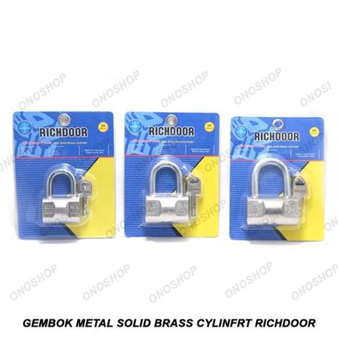 Jual Gembok Metal Solid Brass Cylinder Richdoor 40 Mm Jakarta Barat