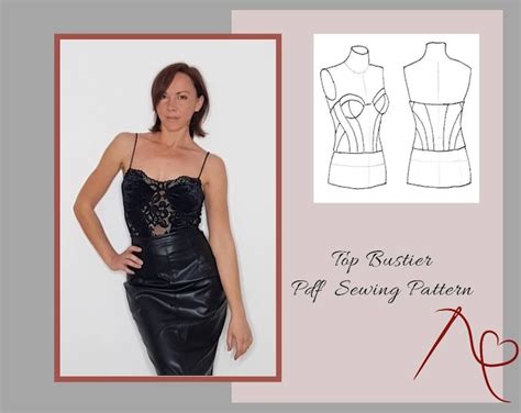 Top Bustier Sewing Pattern Pdf Sewing Patterns For Women Wedding Dress Evening Dress Etsy