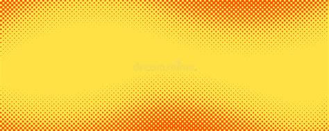 Yellow Orange Square Halftone Pattern Retro Comic Gradient Background