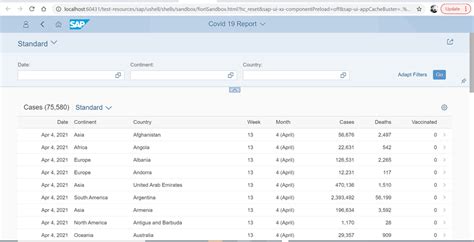 List Report Fiori Elements Application SAP Q A