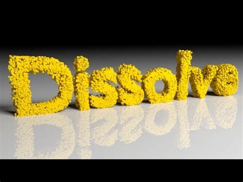 Blender Tutorial Dissolve Animation YouTube