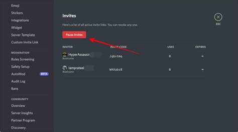 How To Pause And Disable Invite Links On Discord Techwiser