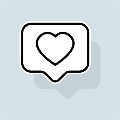 Icono De La Línea Del Corazón Me Gusta No Me Gusta Comentarios