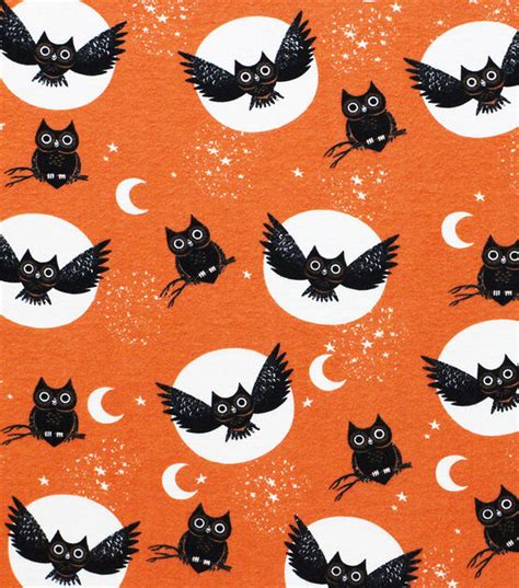 Owls Super Snuggle Halloween Flannel Fabric Joann