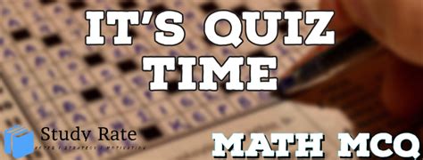 Cbse Class 10 Maths Chapter 4 Quadratic Equations Mcq Quiz Study Rate