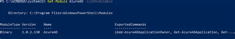 Подключение к Azure Ad с помощью Powershell Windows для системных