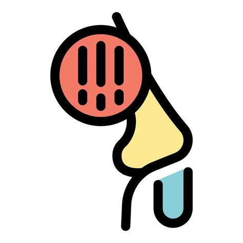 Runny Nose Showing Symptoms Of A Cold Or Flu With Mucus 52732370 Vector