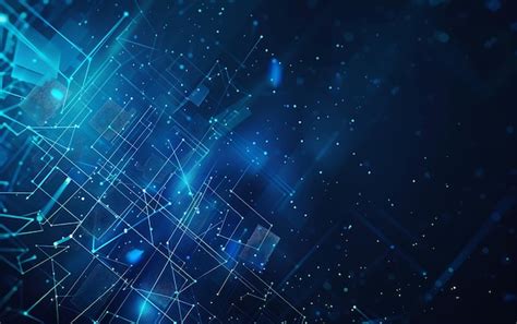 Abstract Technology Background Network Connection Structure Premium Ai Generated Image