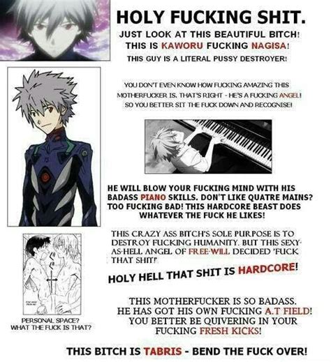 I Fucking Love Kaworu Nagisa Sorry If Repost R Evangelionmemes