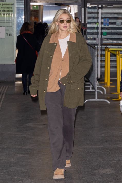 Ugg Slippers Are Gigi Hadids Fashion Month Essential Vogue