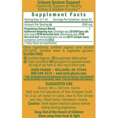 Buy Urinary System Support 1 Ounce Supplement Online Spectrum