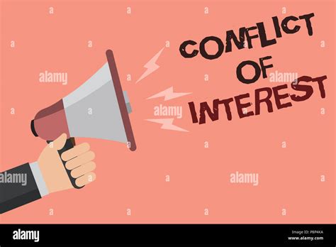 Word Writing Text Conflict Of Interest Business Concept For
