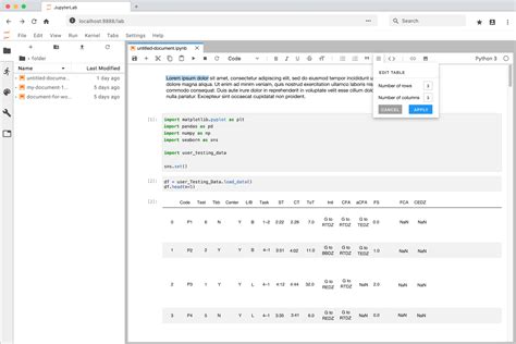 Add Tables · Issue 43 · Jupytercalpolyjupyterlab Richtext Mode · Github