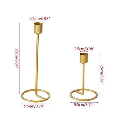 4 Pack Kandelaars Goud Messing Kandelaar Houders Grandado