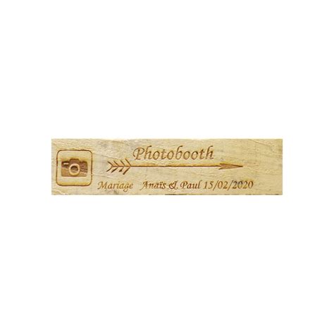 Pancarte mariage Photobooth personnalisé en bois