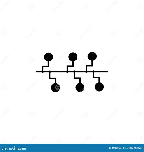 Route Points Icon Trend Diagram Element Icon Business Analytics