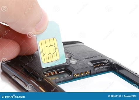 Install Sim Card Stock Photo Image Of Abstract Hold