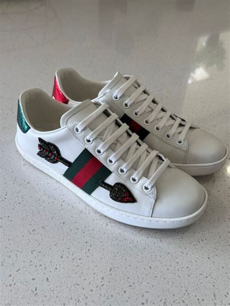 Gucci Gucci Ace Embroidered Sneaker On Designer Wardrobe