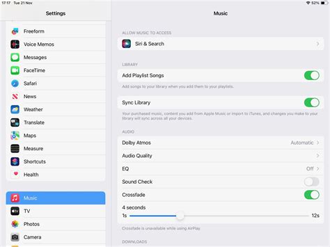 How To Enable The Crossfade Feature On Apple Music