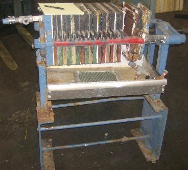 Cu Ft Used Lab Filter Press Metchem Filter Press Clarifiers Wastewater Treatment