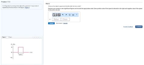 Solved Problem 11 9 Part A A 20 Kg Object Is Moving To The Chegg