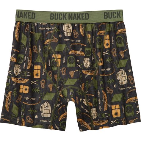 Men S Buck Naked Pattern Boxer Briefs Duluth Trading Company