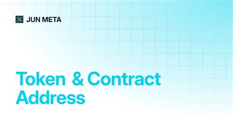 token and contract address jun meta