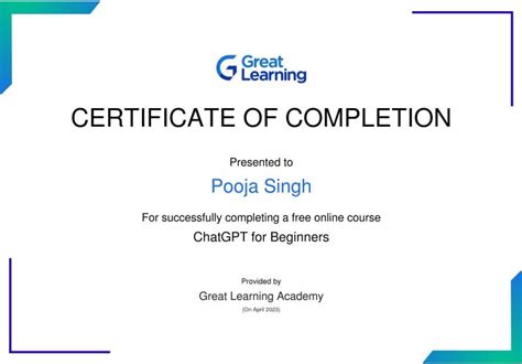 Pooja Singh On Linkedin Im Excited To Share That I Have Just Completed A Comprehensive Chatgbt