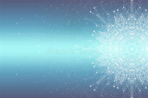 Fractal Element With Compounds Lines And Dots Big Data Complex Graphic Abstract Background