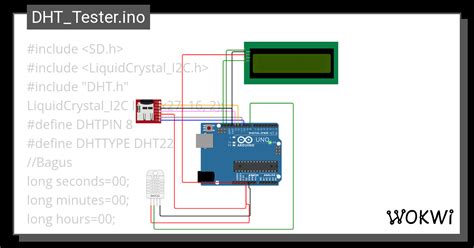 DHT Tester Ino Wokwi ESP STM Arduino Simulator