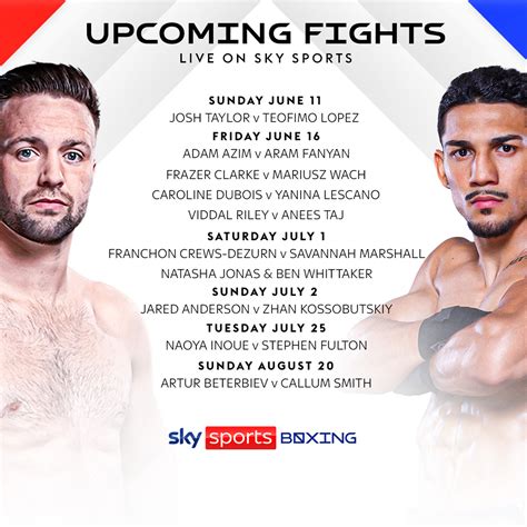 Sky Sports Boxing On Twitter Save The Dates 📅💥