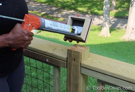 How To Easily Build And Install Deck Railing Toolbox Divas