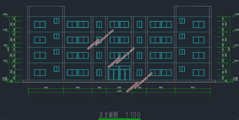 四层2520平米徐州某开发区办公楼设计含建筑图结构图节能图建筑结构56设计资料网