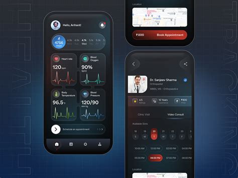 Heart Tracking App Designs Themes Templates And Downloadable Graphic