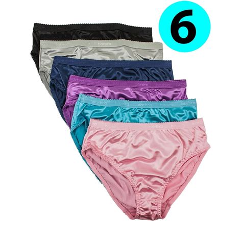 B2body Barbra Womens Panties Silky Sexy Satin Bikini Small To Plus