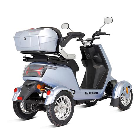 Ksm 910 Best Four Wheel Motorized Scooters For The Elderly Double Seat