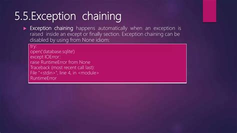 Error And Exception In Python Ppt