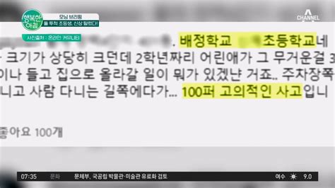 돌 투척해 노인 사망하게 만든 초등생 신상 털렸다 가해 학생은 00단지에 살고 있다 신상공개 Zum Tv