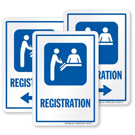 Registration Sign Hospital Receptionist Symbol Sku S2 0277