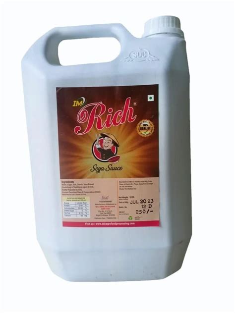 Rich 5kg Soya Sauce Packaging Type Can At Rs 135can In Kagal Id