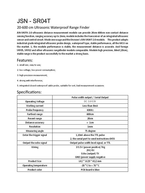 Jsn Sr04t Pdf